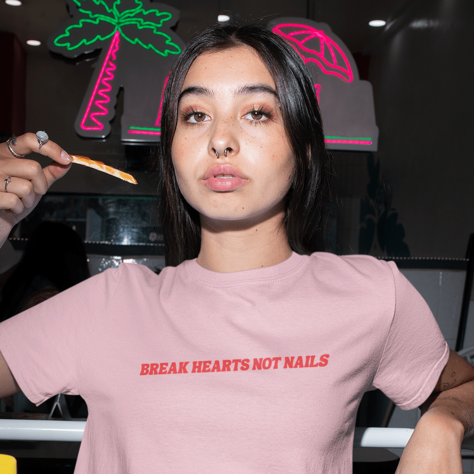 Break Hearts Not Nails T-Shirt | Nail Tech T-Shirts | ButFirstSkin