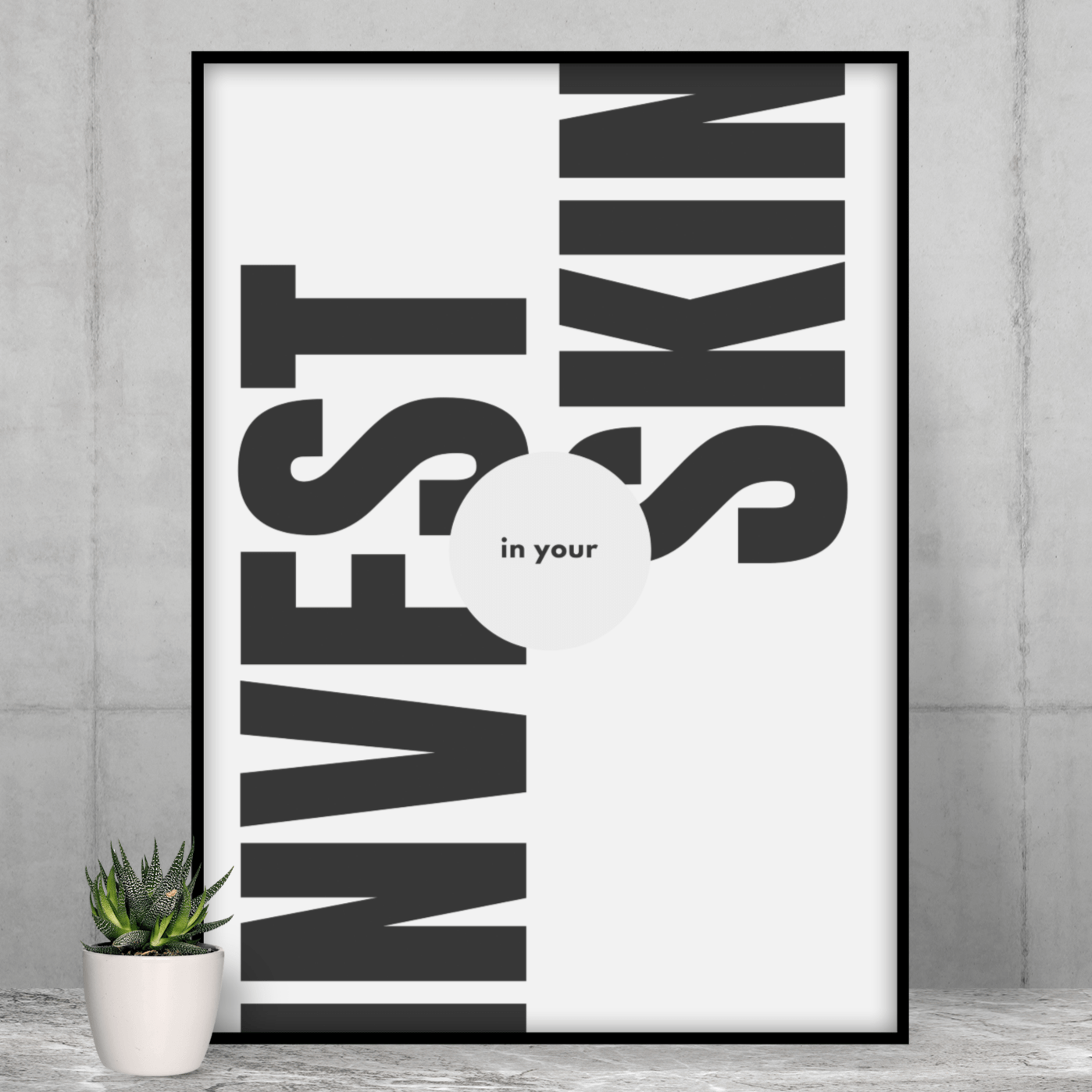Invest In Your Skin Poster| Skincare & Esthetician Wall Decor ...
