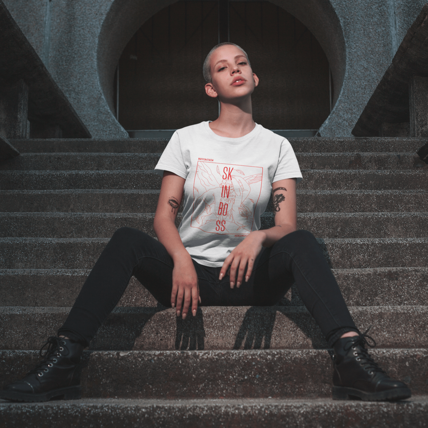 Skin Boss Illustrated Angel T-Shirt Skincare Tees | ButFirstSkin